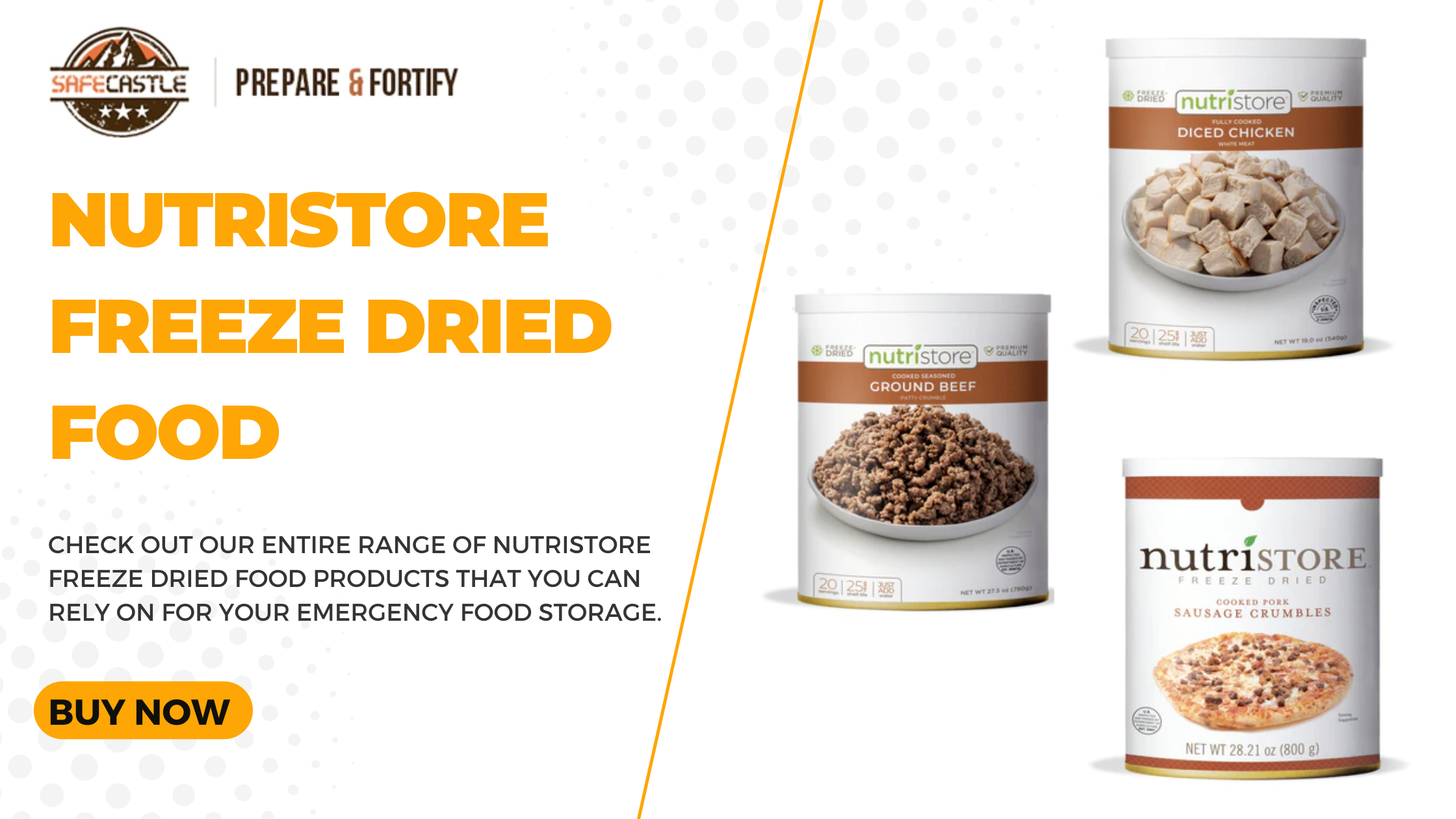 Introducing Nutristore Freeze Dried Food – Safecastle