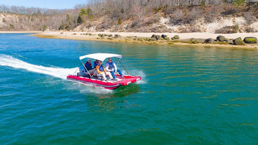 SeaEagle FastCat 14 Inflatable Catamaran Boat Swivel Seat Canopy Packa ...