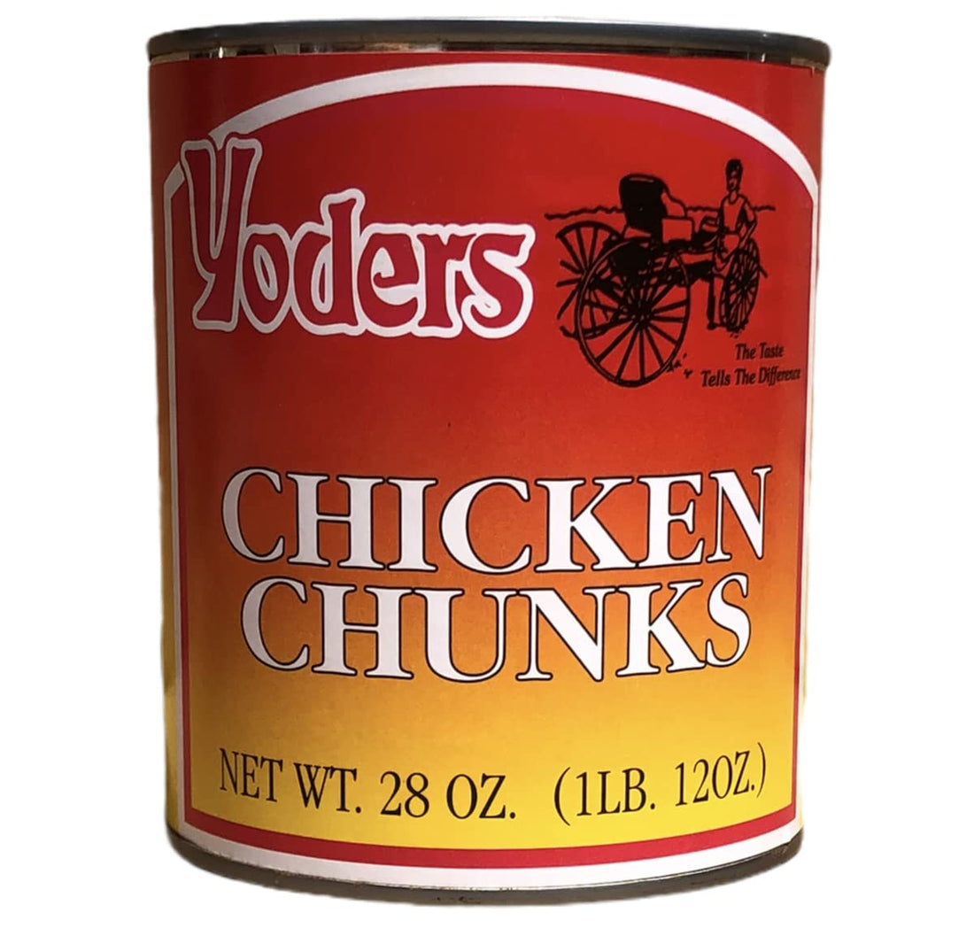 Yoder's Canned Chicken Chunks (12 Cans): Emergency Food Supply ...