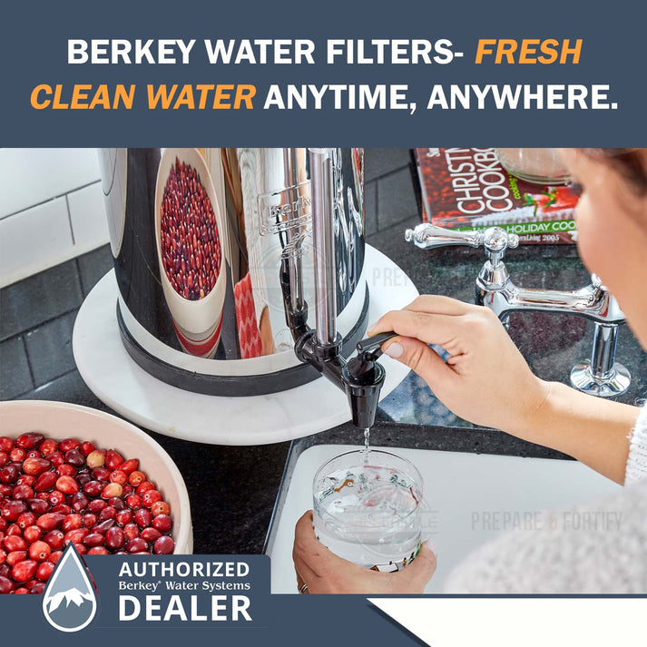 Travel Berkey Water Filter System 1.5 Gallon (5.7 liters) Capacity ...