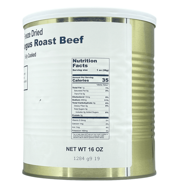 Military Surplus Freeze Dried Black Angus Roast Beef - 1 CAN – Safecastle